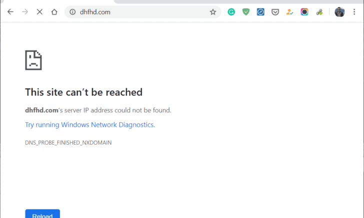 Fix This site can’t be reached error in Google Chrome - TechCult