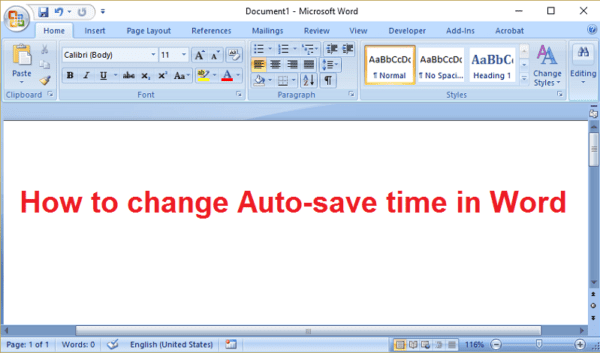How To Change Autosave Time In Word TechCult