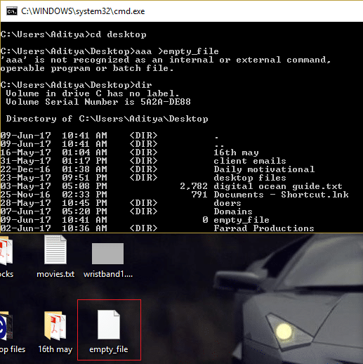 How To Create Empty Files From The Command Prompt cmd TechCult