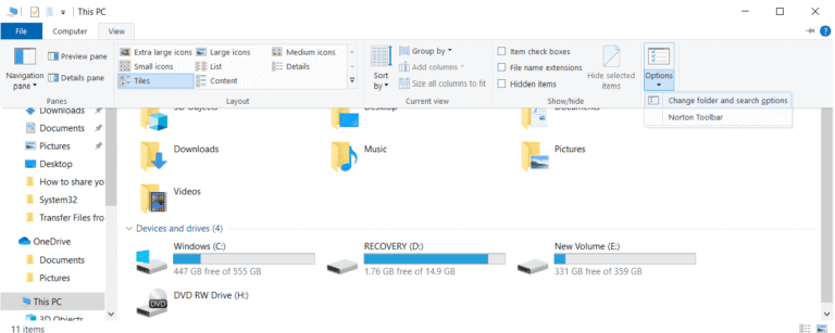 Show or Hide Folder Merge Conflicts in Windows 10 – TechCult