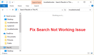 Fix Search Not Working in Windows 10 – TechCult