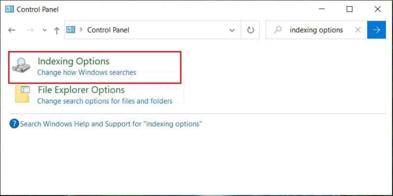 Fix Search Not Working in Windows 10 – TechCult