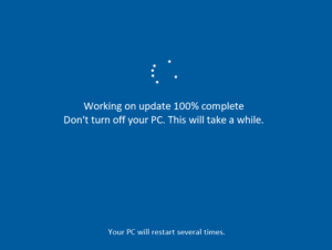 Fix Working on updates 100% complete Don't turn off your computer ...