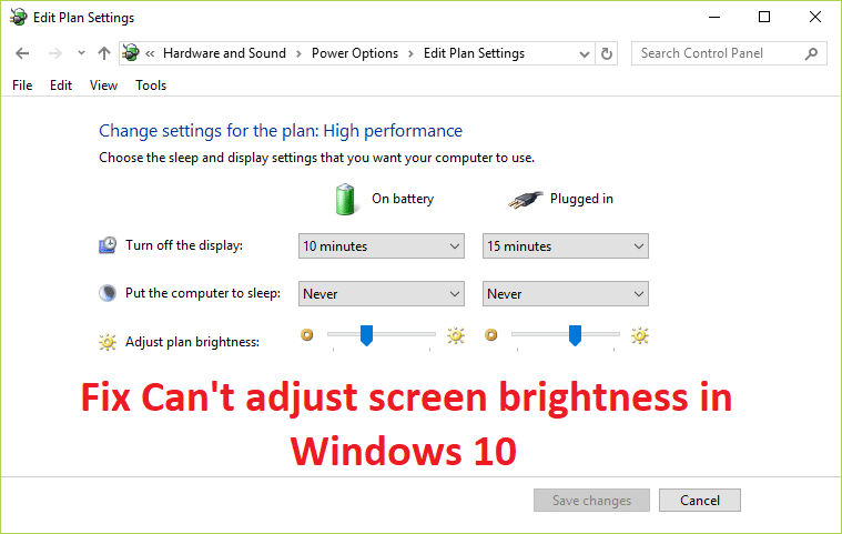Fix Can t Adjust Screen Brightness In Windows 10 TechCult