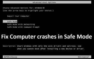 Fix Computer crashes in Safe Mode – TechCult