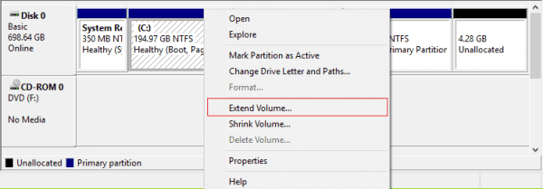 How To Extend System Drive Partition C In Windows 10 Techcult