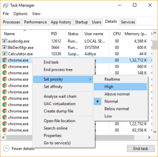 Fix Unable to change process priority in Task Manager – TechCult