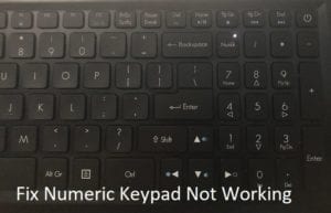 Numeric Keypad Not Working in Windows 10 [SOLVED] – TechCult