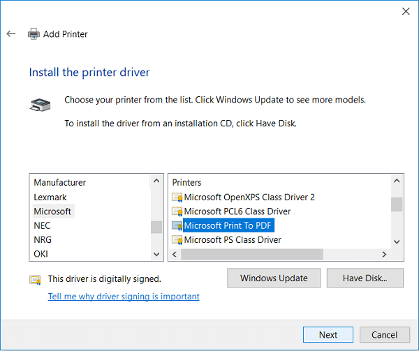 Solved Microsoft Print To Pdf Not Working Techcult
