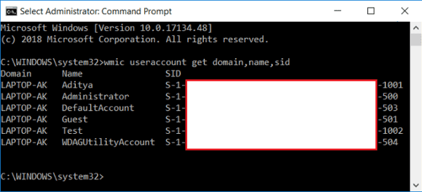Find Security Identifier (SID) of User in Windows 10 – TechCult