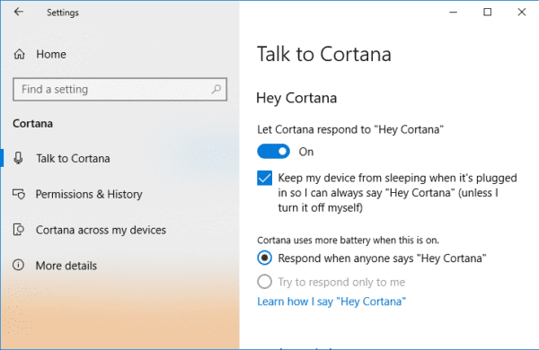 Enable or Disable Cortana on Windows 10 Lock Screen – TechCult