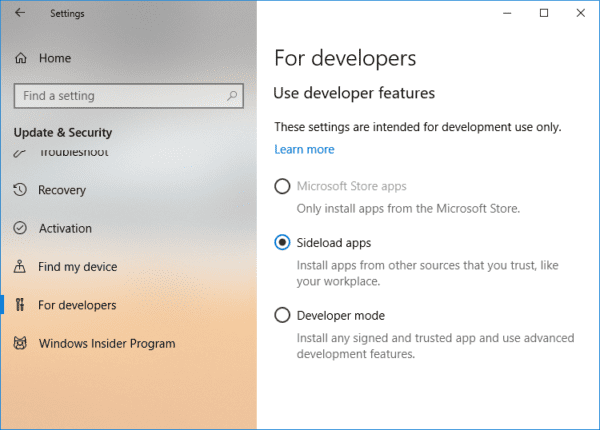 Enable Or Disable Developer Mode In Windows 10 Techcult