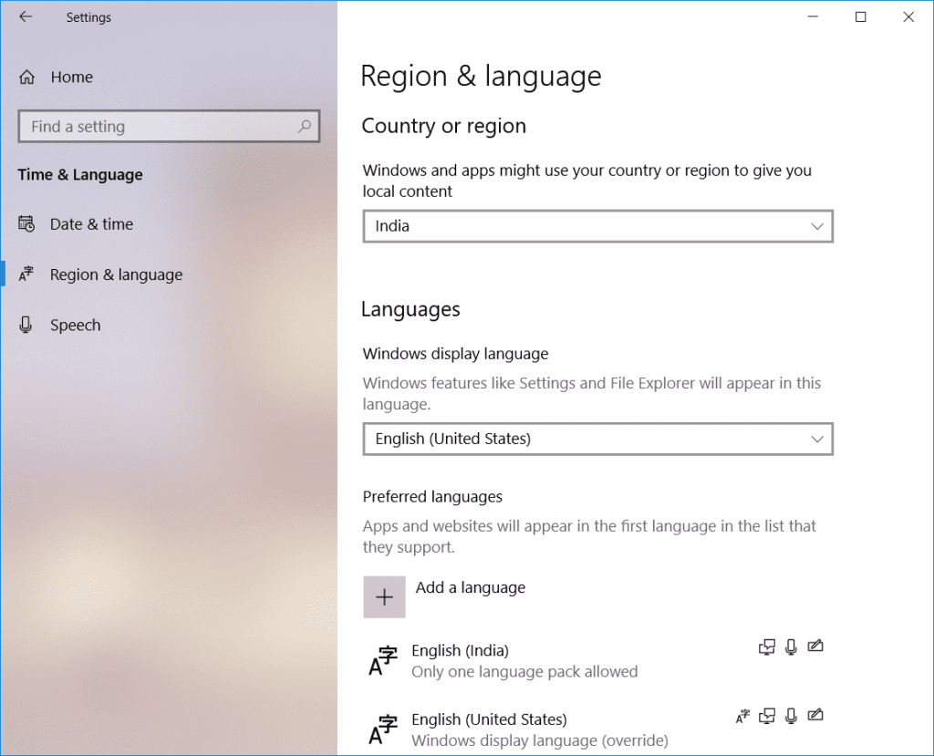 How To Change The System Language In Windows 10 – Techcult