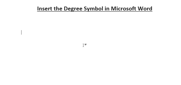 4 Ways to Insert the Degree Symbol in Microsoft Word – TechCult