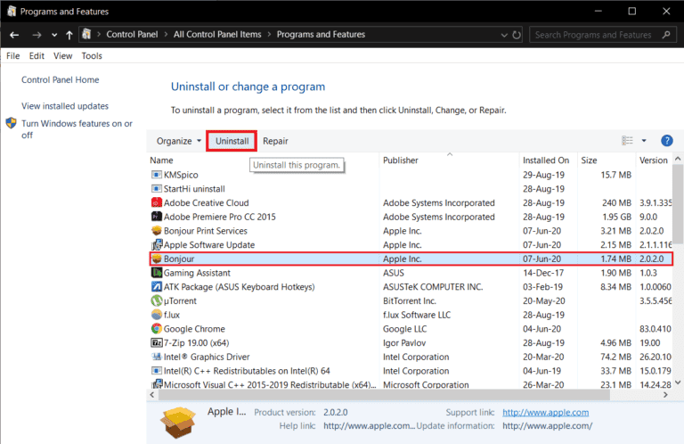 What is Bonjour Service on Windows 10? – TechCult