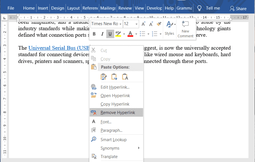 5 Ways to Remove Hyperlinks from Microsoft Word Documents