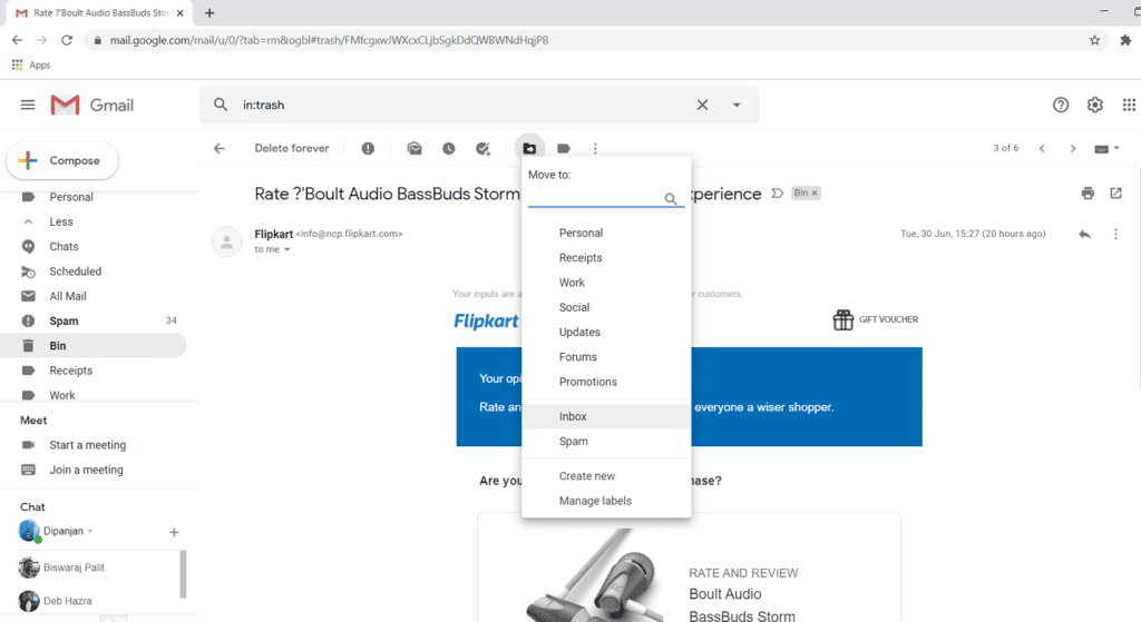 Fix Gmail app not working on Android – TechCult