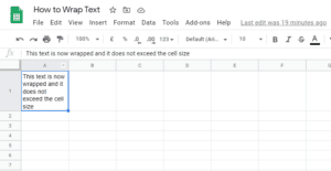 How to Quickly Wrap Text in Google Sheets? – TechCult
