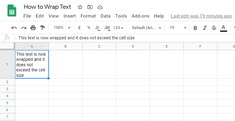 How to Quickly Wrap Text in Google Sheets? – TechCult