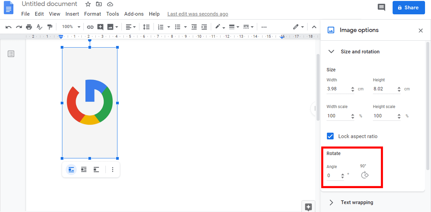 4 Ways To Rotate An Image In Google Docs Techcult