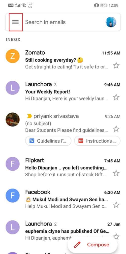 Fix Gmail app is not syncing on Android – TechCult