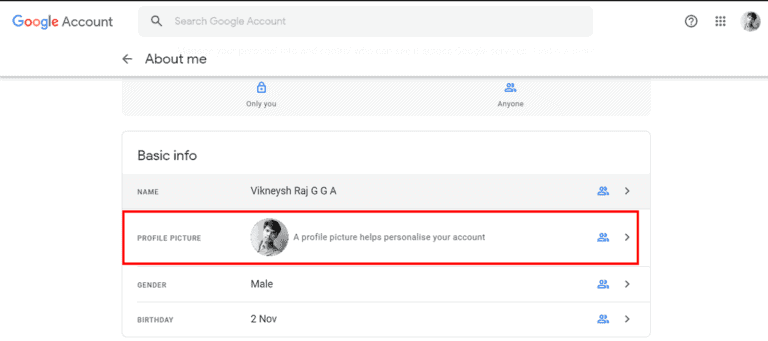 How to Remove Google or Gmail Profile Picture? – TechCult