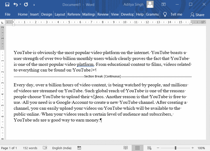 How To Delete A Section Break In Microsoft Word TechCult How To Delete A Section Break In Microsoft Word TechCult