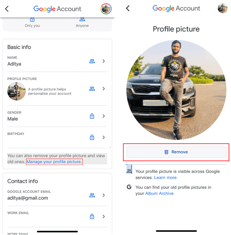 How to Remove Google or Gmail Profile Picture? – TechCult