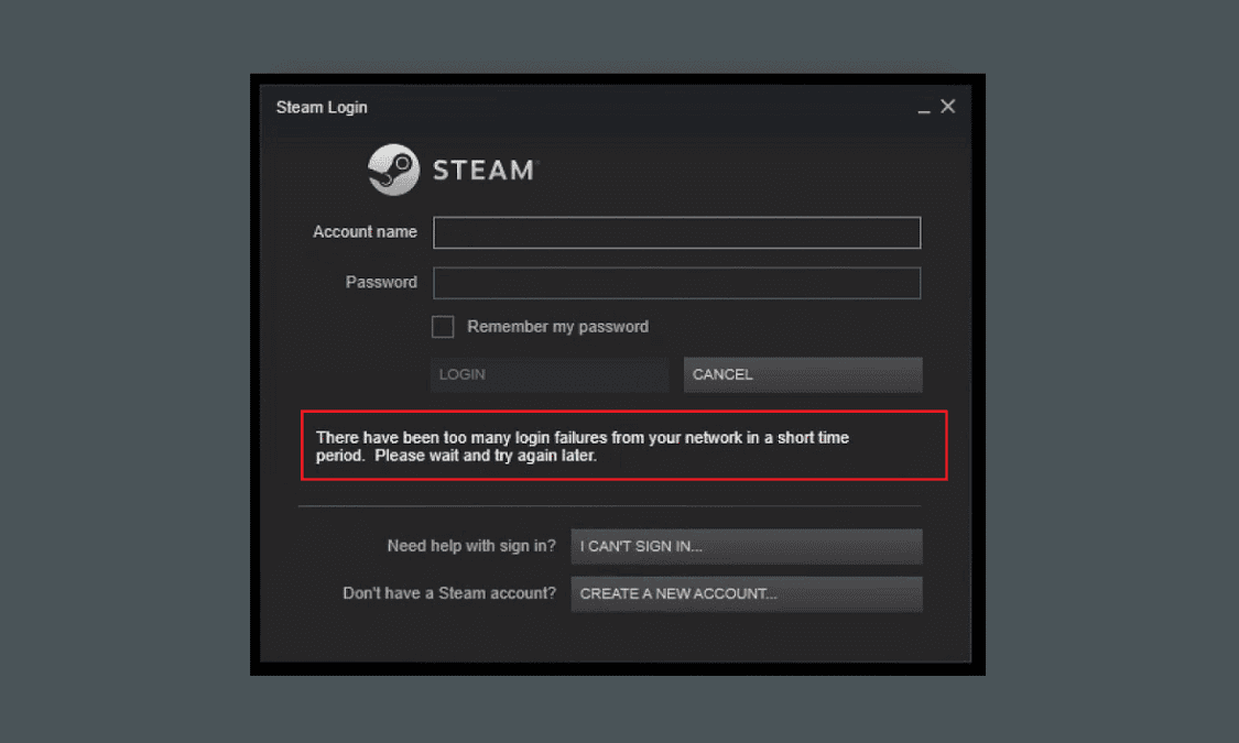 How to Fix Steam Too Many Login Failures from Network Error - TechCult