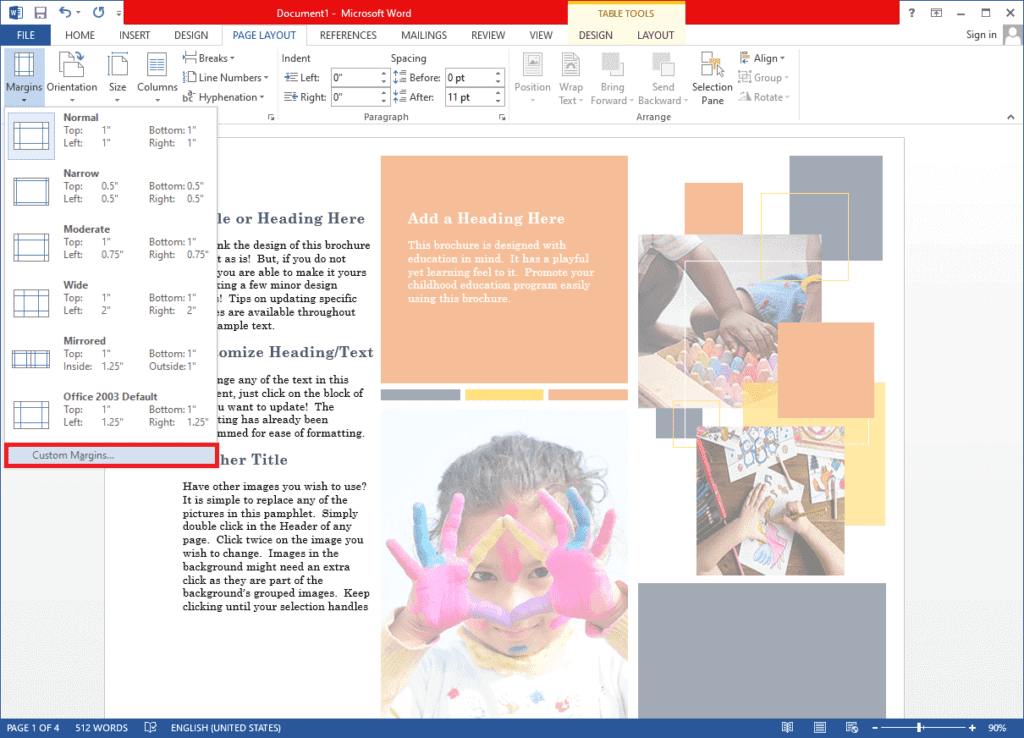 How to Set Up 1 Inch Margins in Microsoft Word – TechCult