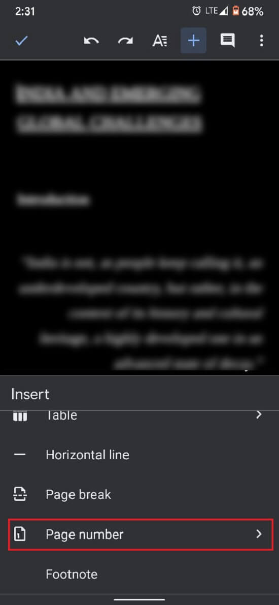 How To Add Page Numbers To Google Docs Formatting Techcult