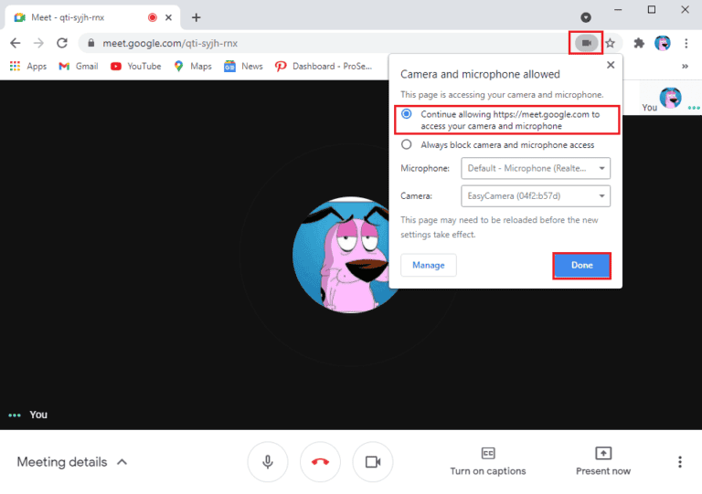 How To Fix No Camera Found In Google Meet (2026) – TechCult
