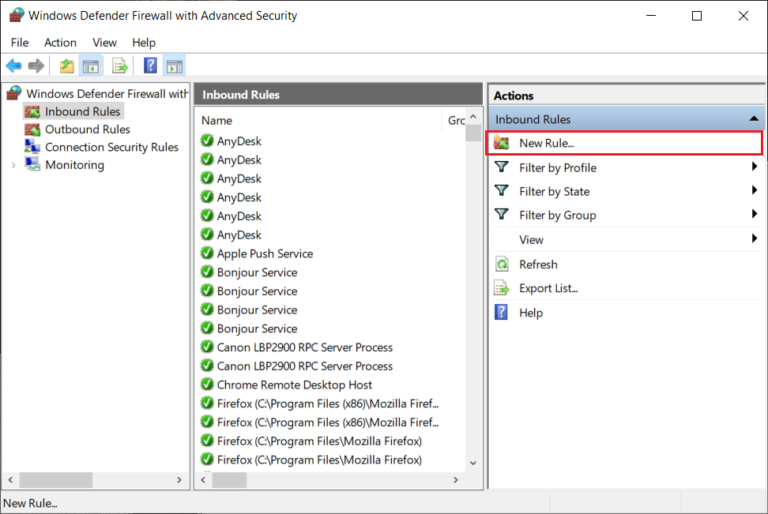 How To Block Or Unblock Programs In Windows Defender Firewall