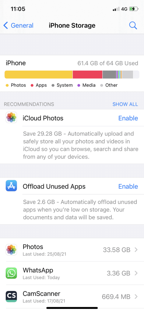 12 Ways to Fix iPhone Storage Full Issue – TechCult