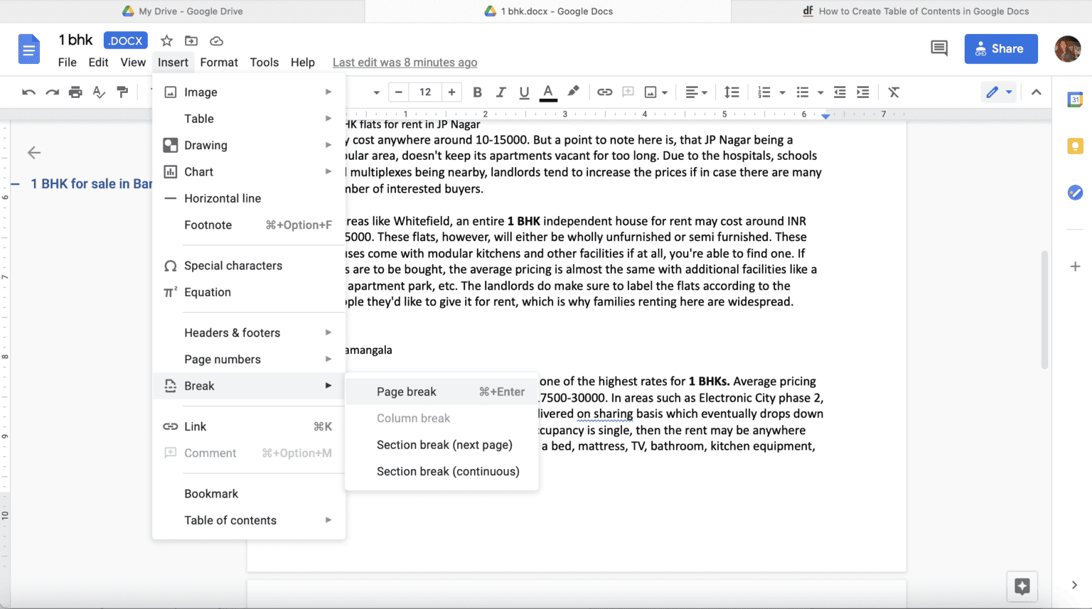 How to Add a Page in Google Docs – TechCult