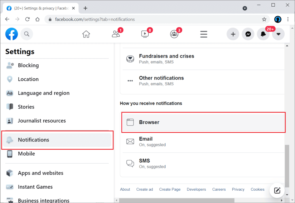 How to Turn off Facebook Notifications on Chrome – TechCult