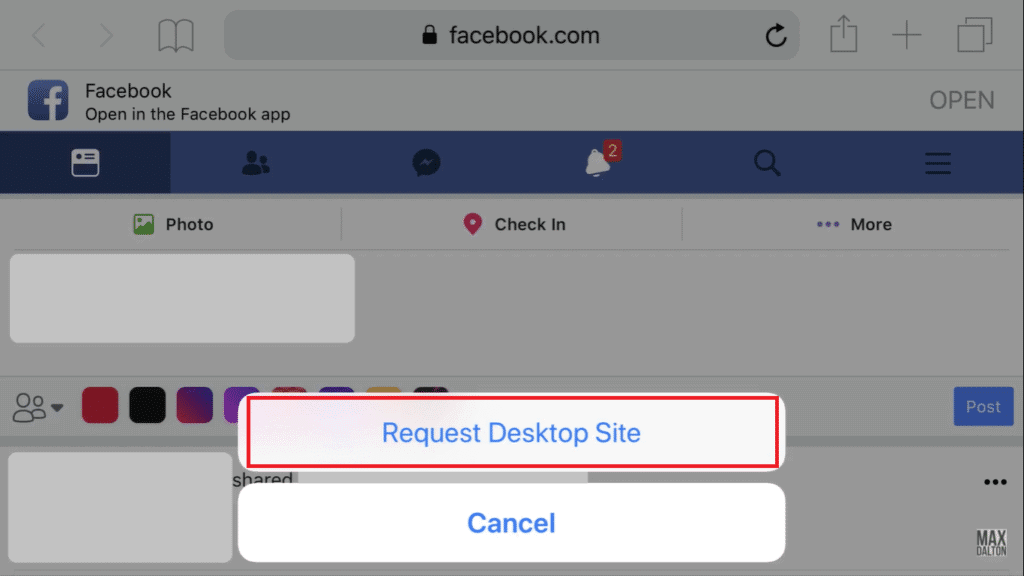 How to Access Facebook Desktop Version on iPhone – TechCult