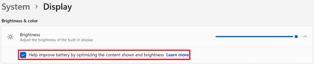 How to Turn Off Adaptive Brightness in Windows 11 – TechCult
