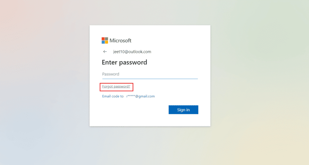 How to Recover Outlook Password – TechCult