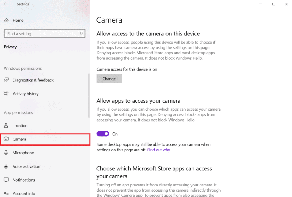 Fix 0xa00f4244 No Cameras Are Attached Error – TechCult