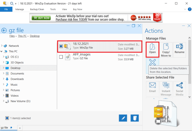 How to Open GZ File in Windows 10 – TechCult