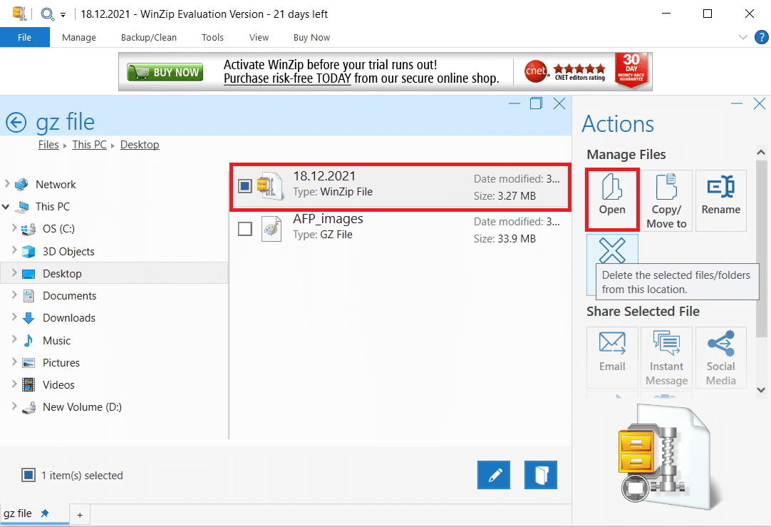 How To Open GZ File In Windows 10