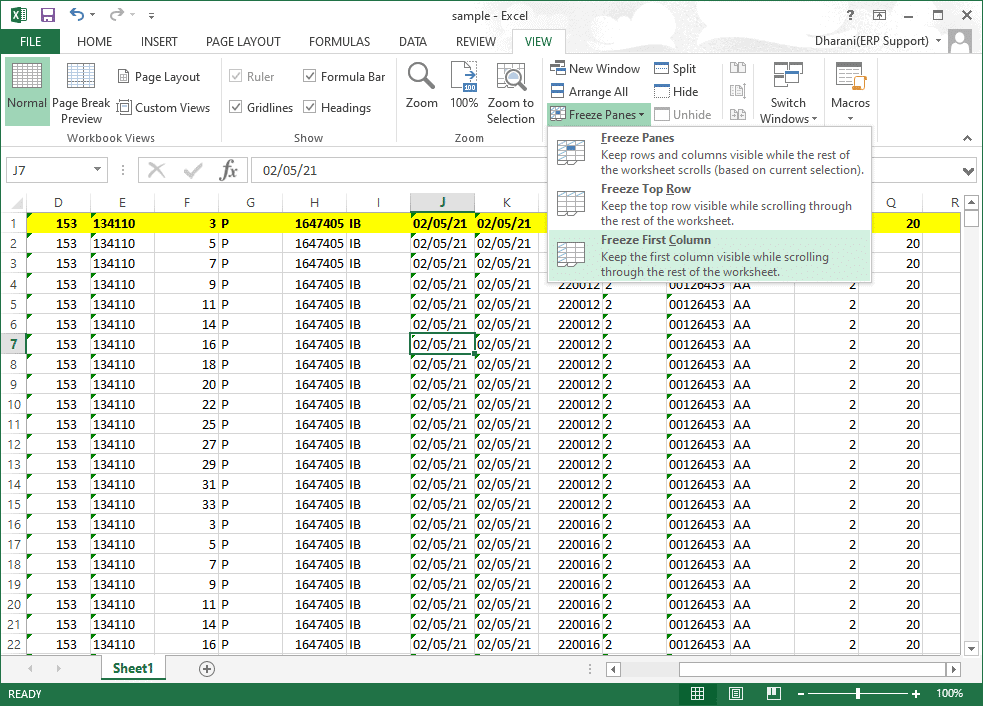 How To Freeze Rows And Columns In Excel Techcult