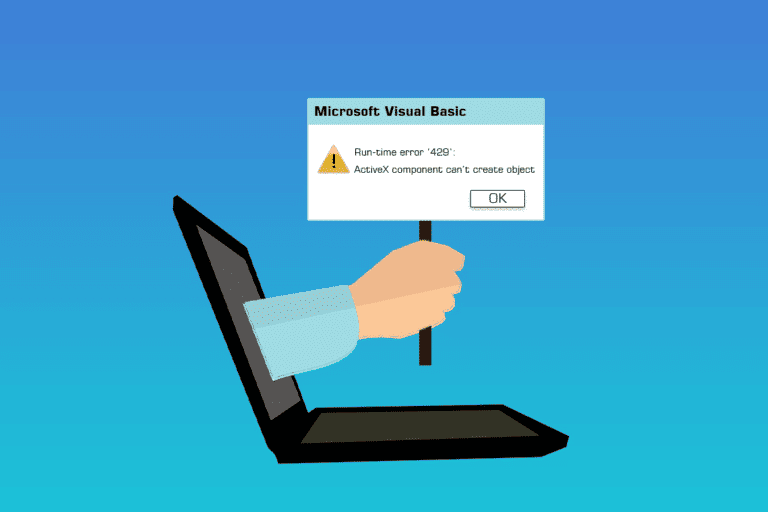 Fix Runtime Error 429 in Windows 10 – TechCult