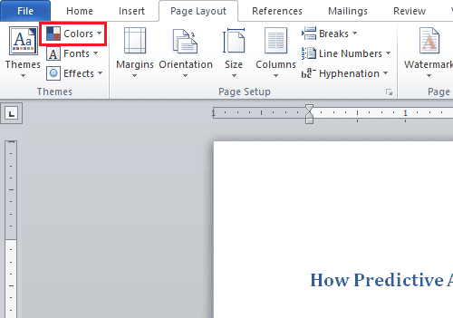 How To Change Background Color In Microsoft Word Techcult
