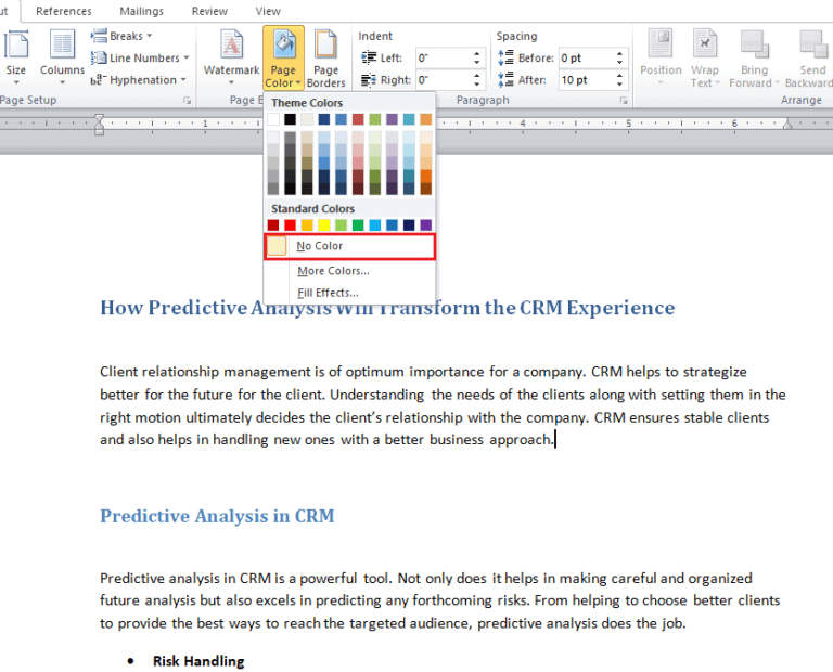 10 Ways to Change Background Color in Microsoft Word – TechCult