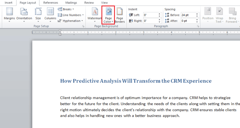 10 Ways to Change Background Color in Microsoft Word – TechCult