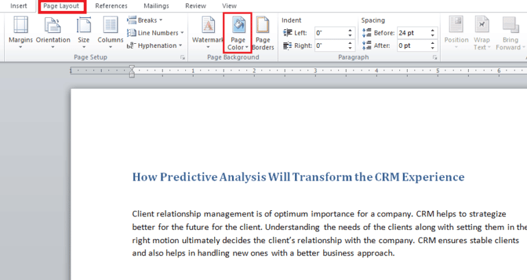 10 Ways to Change Background Color in Microsoft Word – TechCult
