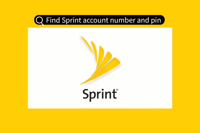 How to Find Sprint Account Number and PIN – TechCult