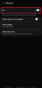 How to Disable Samsung Discover Option From App Screen – TechCult